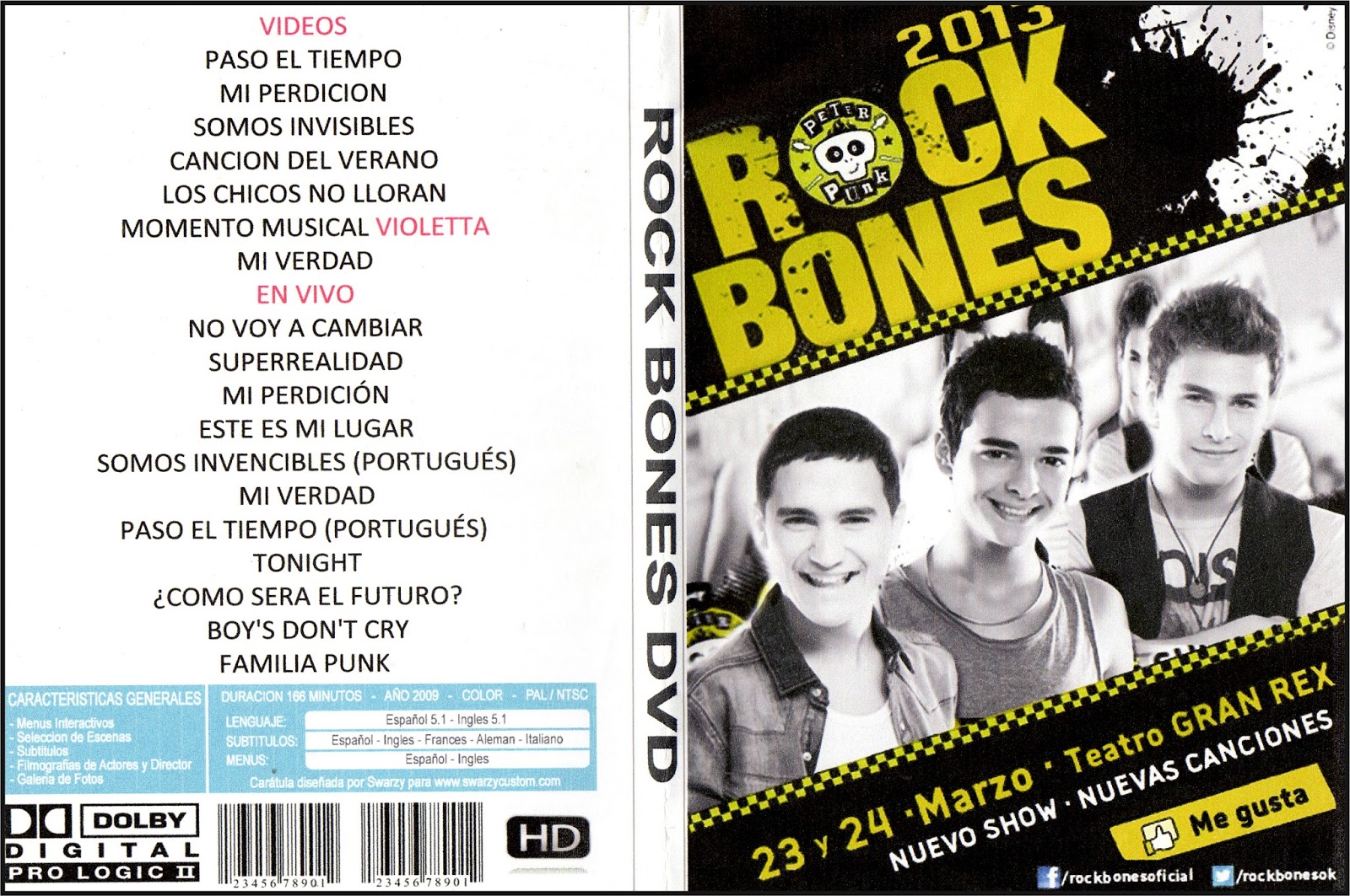 ROKO DVD COVER: ROCK BONES 2013