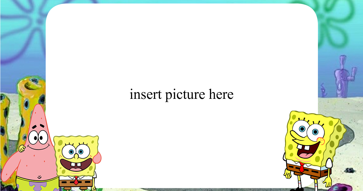 Spongebob PNG Frame01 - Printable PNG Frames | Cartoon Character PNG ...