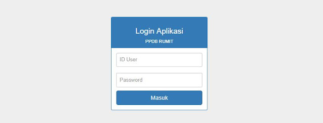 Implementasi Halaman Login PPDB