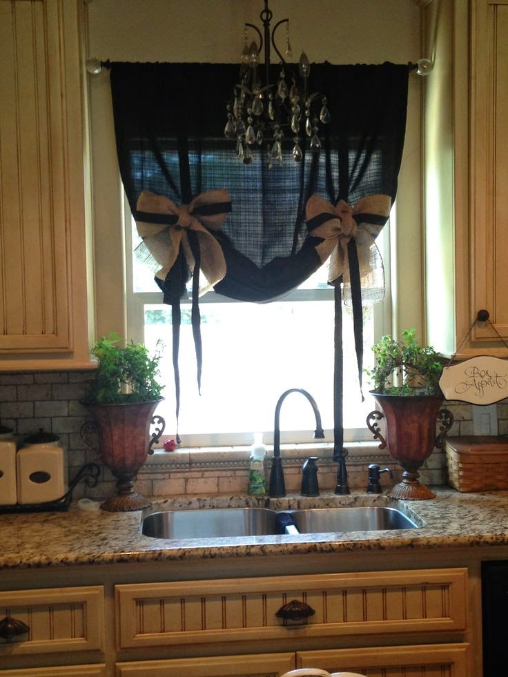 Elegant Kitchen Curtains - Modern & Stylish Kitchen Window Treatments ...