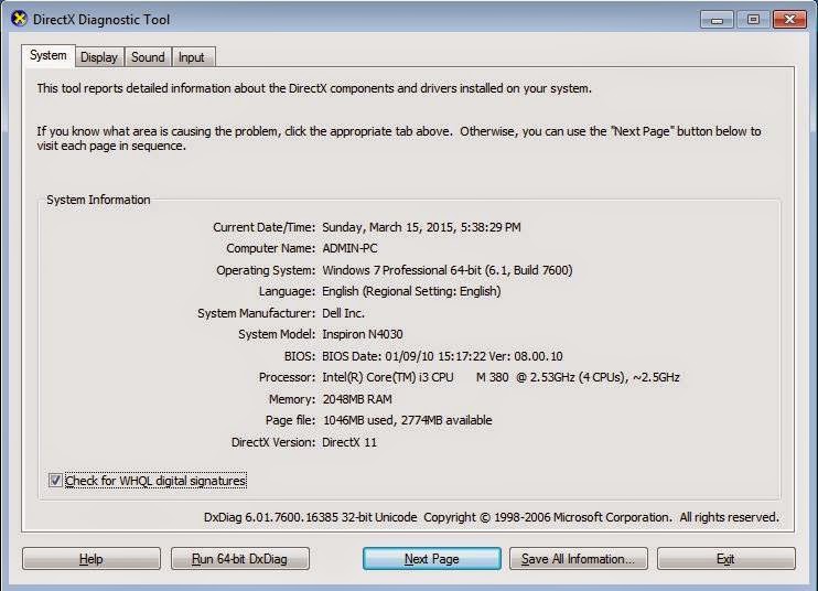 WTS:DELL INSPIRON N4030 CORE I3