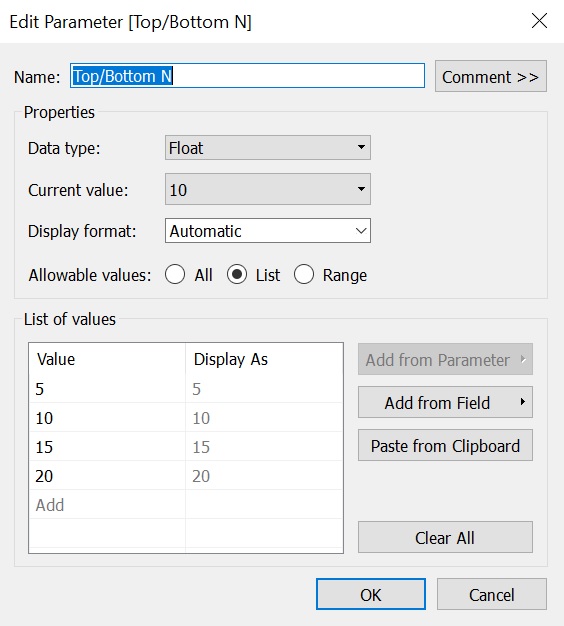 How to show Dynamic Top N and Bottom N View at the same worksheet?