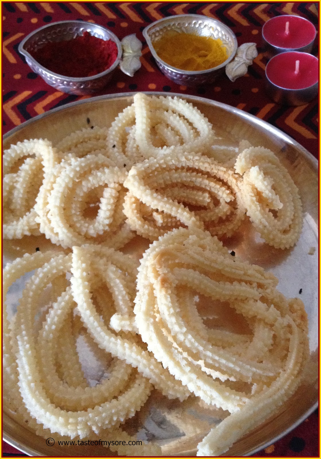 Taste of Mysore: Muchore/Musarlu ~ Chakli Varieties