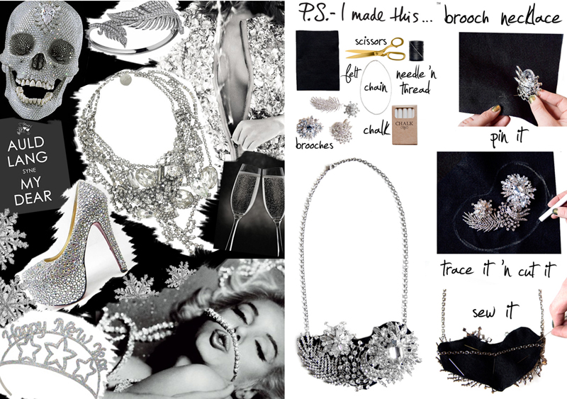 Shine Trim: Featured DIY: Brooch Necklace