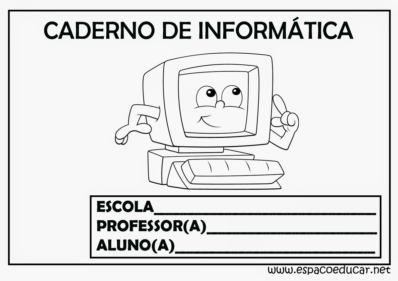 CAPAS PARA CADERNO DE DESENHO, MATEMÁTICA, INFORMÁTICA, CIÊNCIAS ...