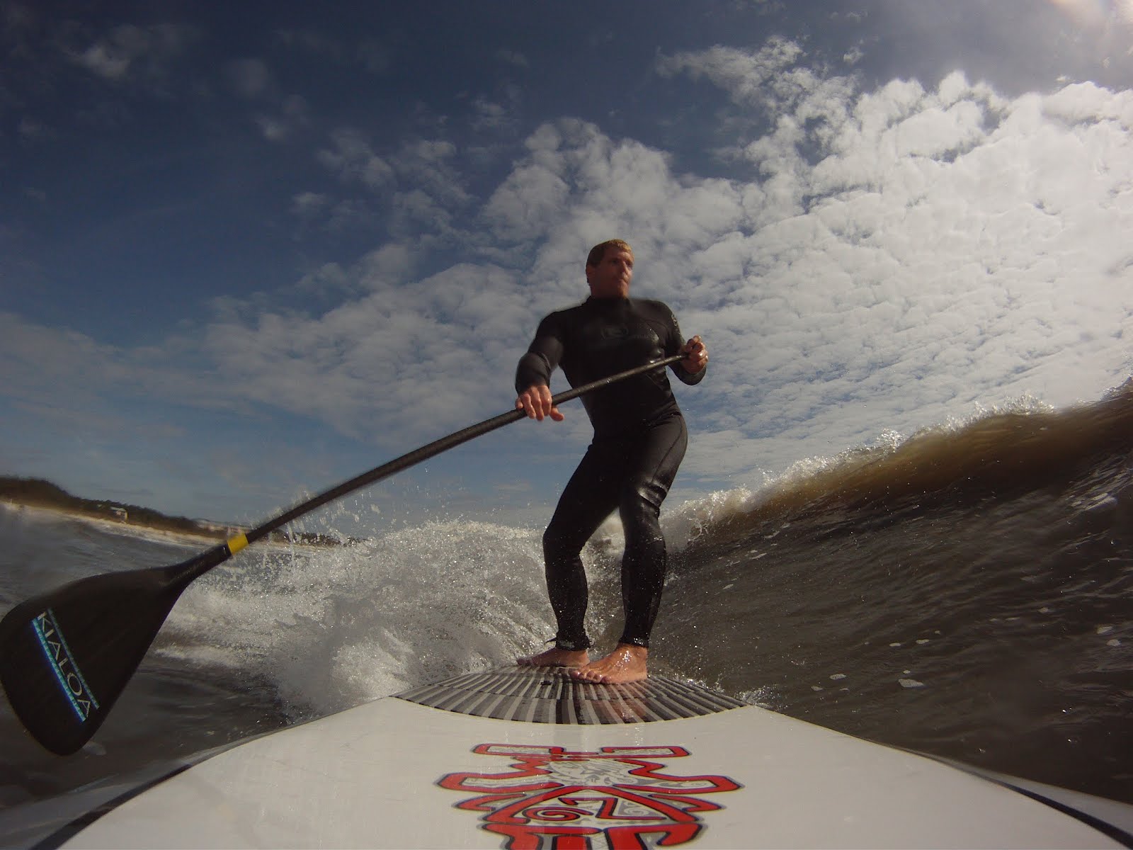Atlantic Paddle Surfing: Love paddle surfing on waves...