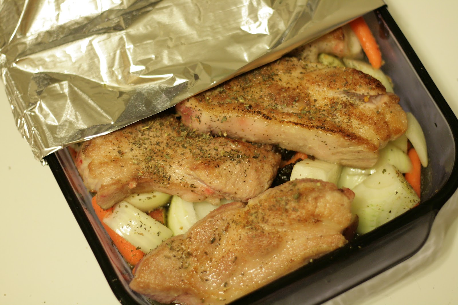 Considerations: Roasted Italian countrystyle pork ribs with root ...