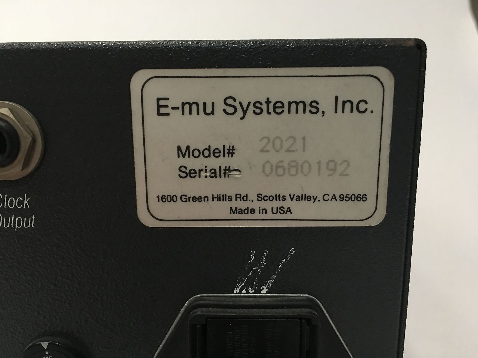 MATRIXSYNTH: Emu Emax 1 SE Rack Sampler w/SCSI2SD OLED Display SN 0680192