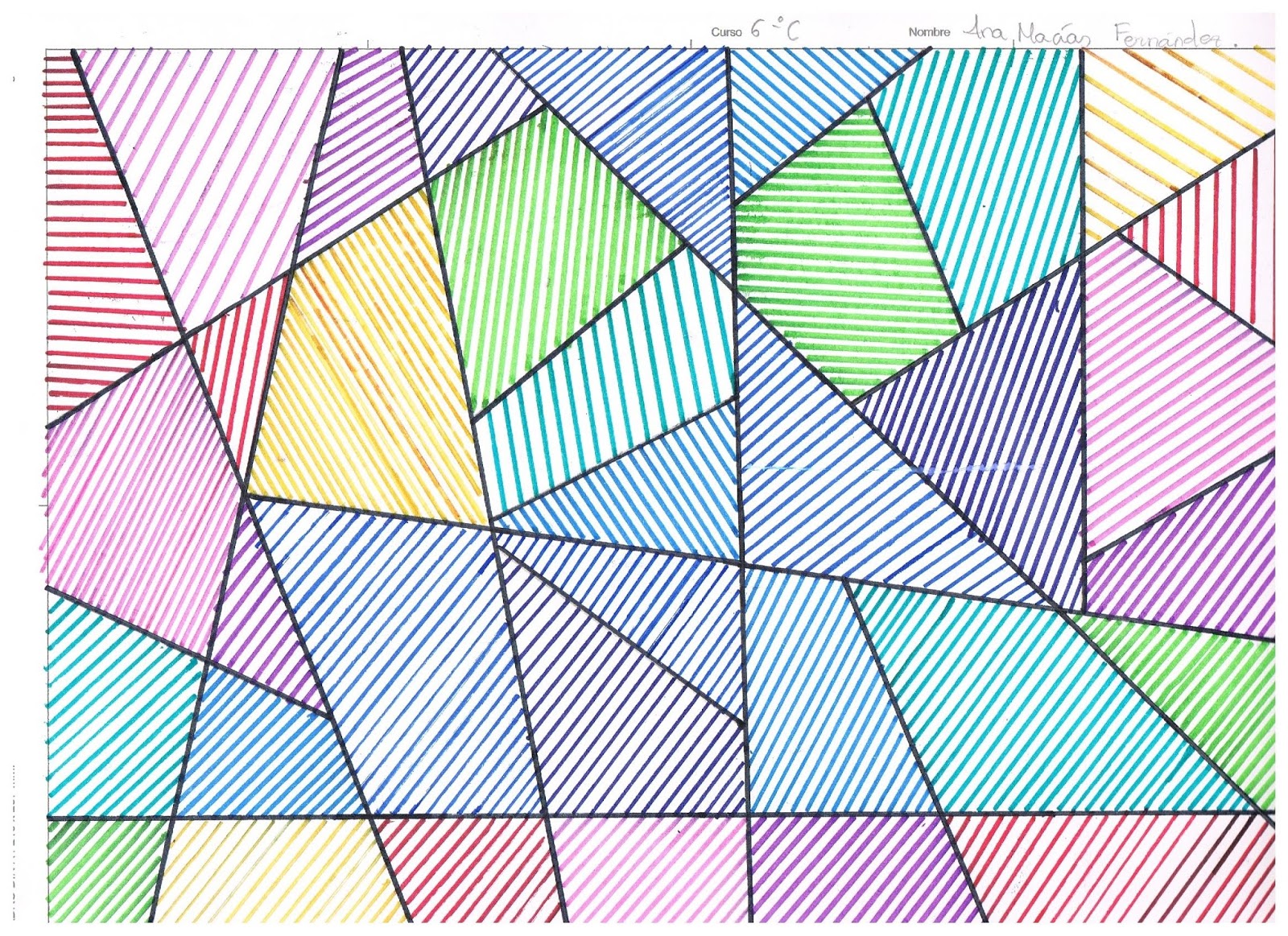 VALDEPLÁSTICA: SELECCIÓN DE TRABAJOS DE LA UNIDAD 1: LA LÍNEA RECTA