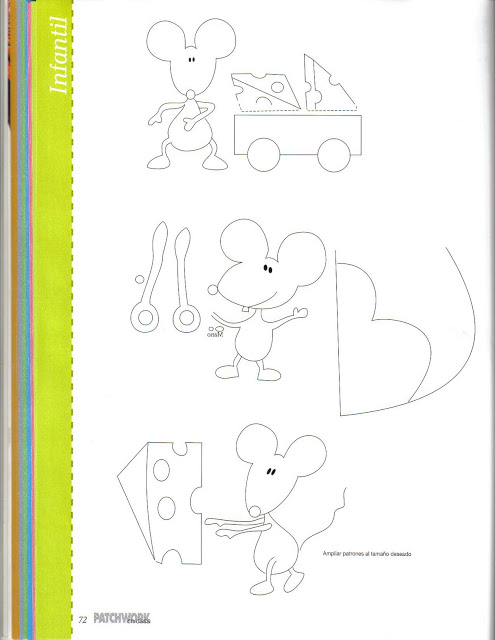 Moldes de ratos para imprimir - Ver e Fazer