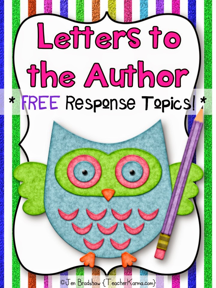 Classroom Freebies Too: FREE Reading Response Journal ~ Writing Letters ...