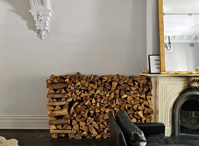 Back on Festive Road: Stacked Wood