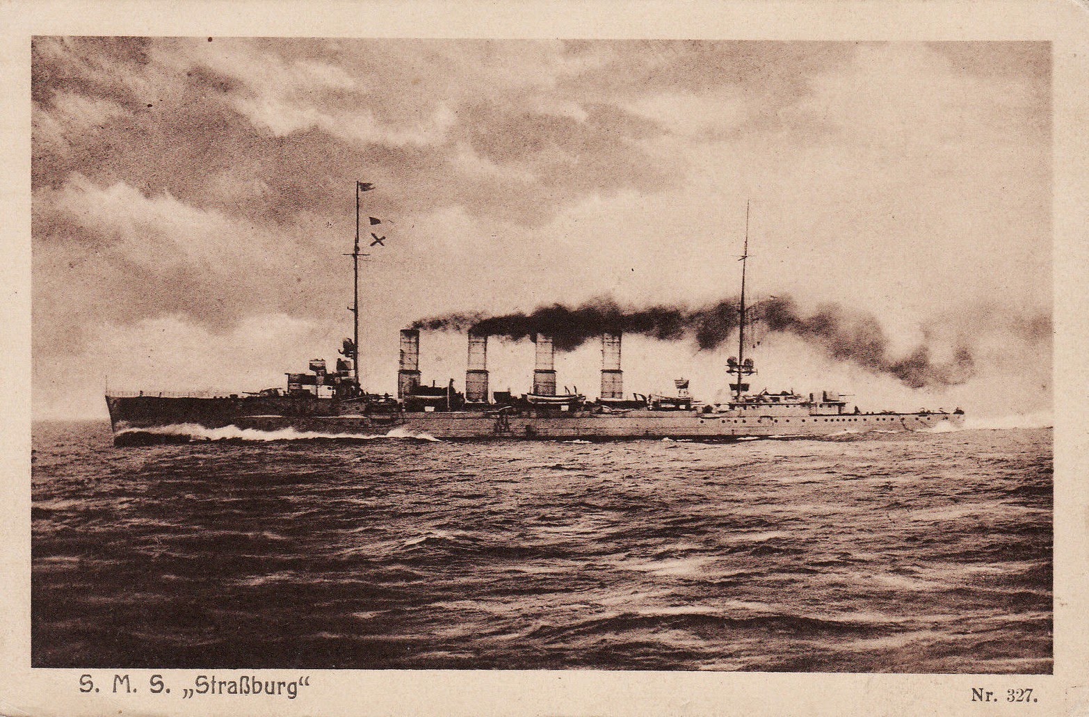 PoSeWe - Maritime Bilder: Kleiner Kreuzer S.M.S. Strassburg (1911)