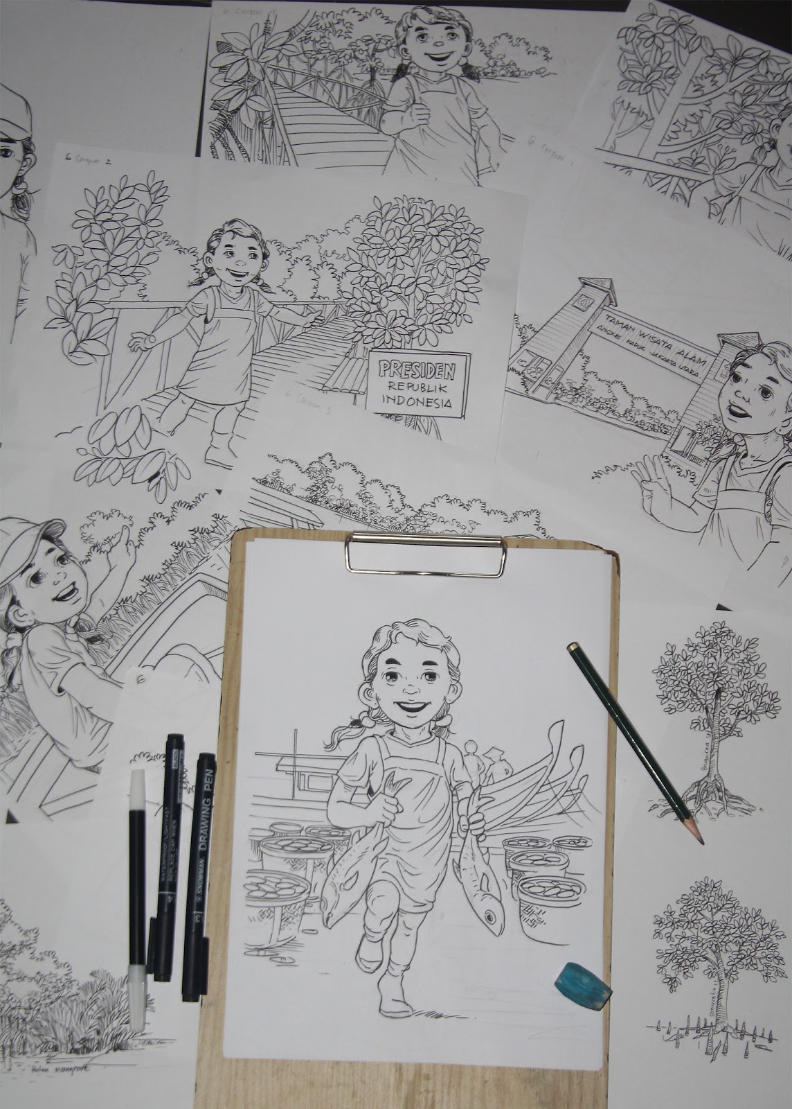 jatmika sketch & drawing: Menggambar Komik Anak