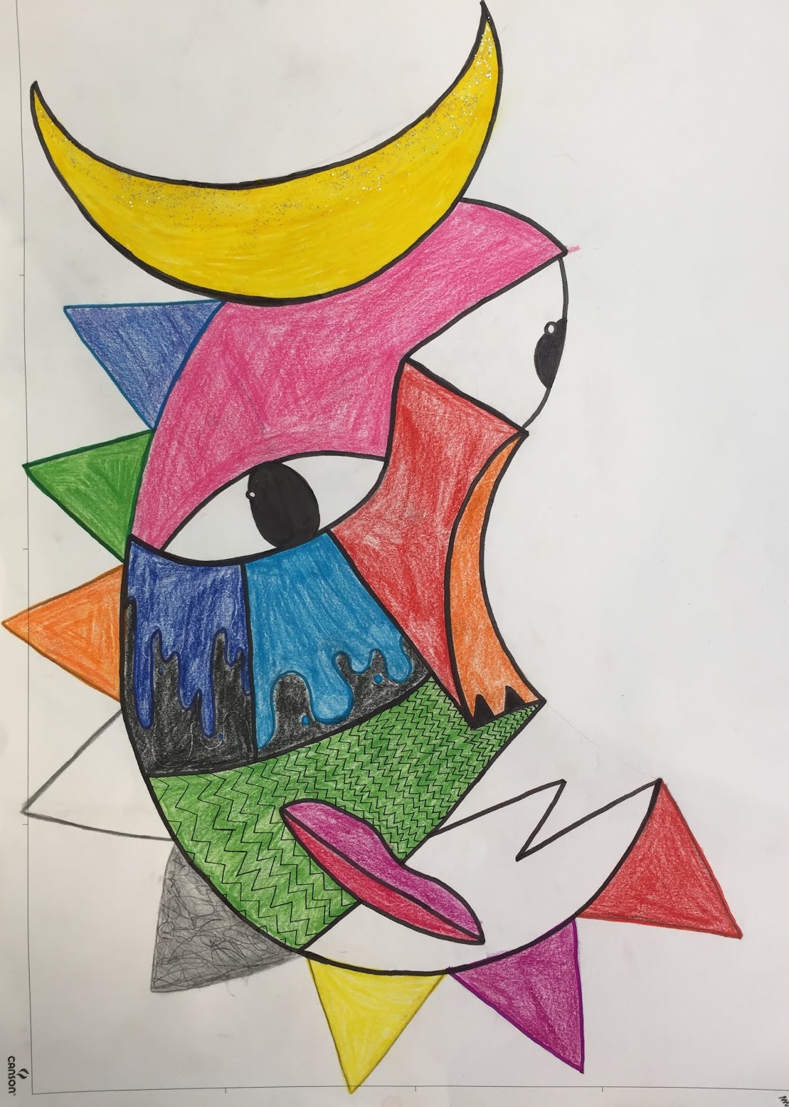 TREBALLS ARTÍSTICS: CUBIST AFRICAN MASK