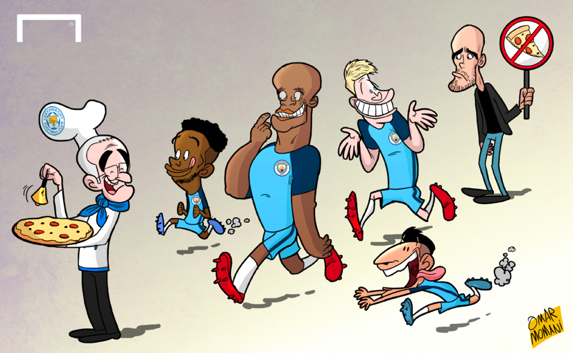 Omar Momani cartoons: Guardiola bans PIZZA from Manchester City's ...
