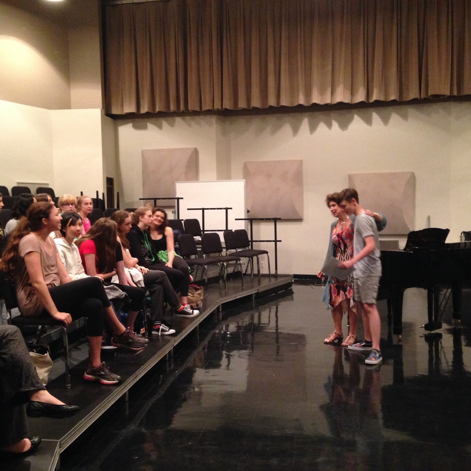 Backstage at the Teenage Drama Workshop