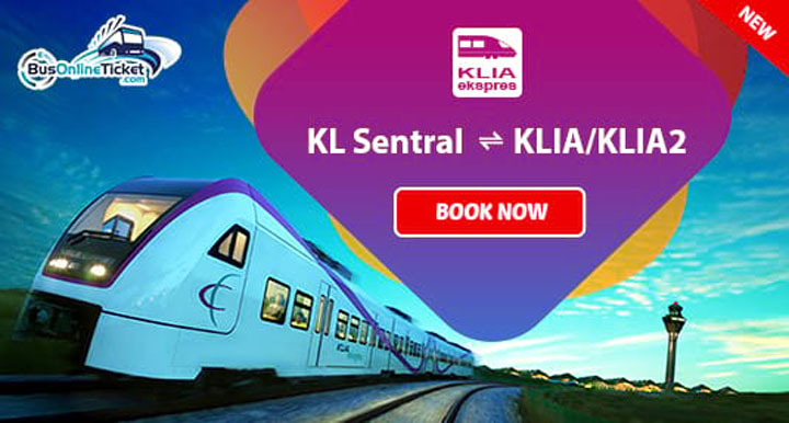 Tempah Online Tiket KLIA Ekspress / ERL Guna BOT