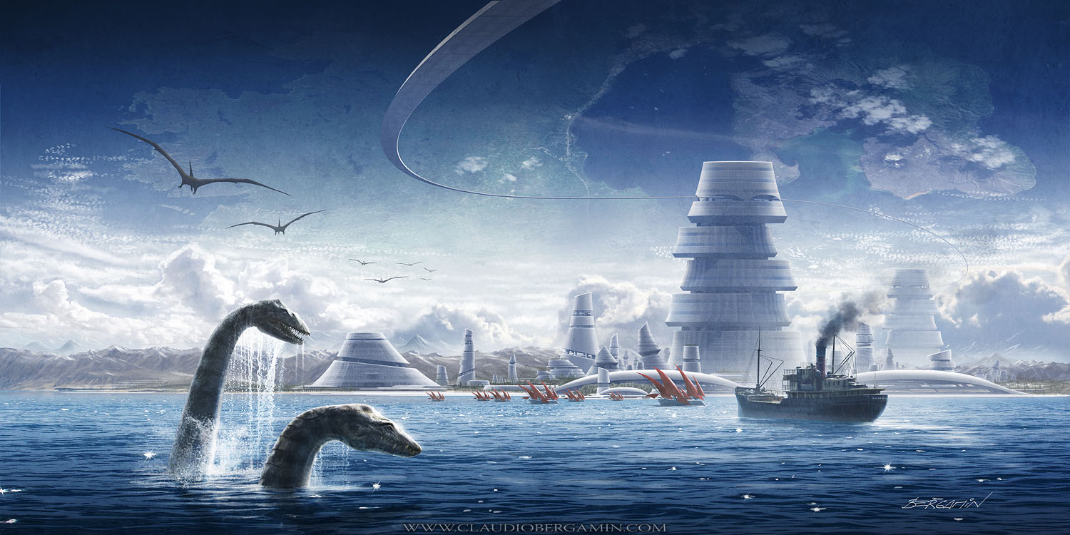 THE ART OF CLAUDIO BERGAMIN: A Journey to The Hollow Earth