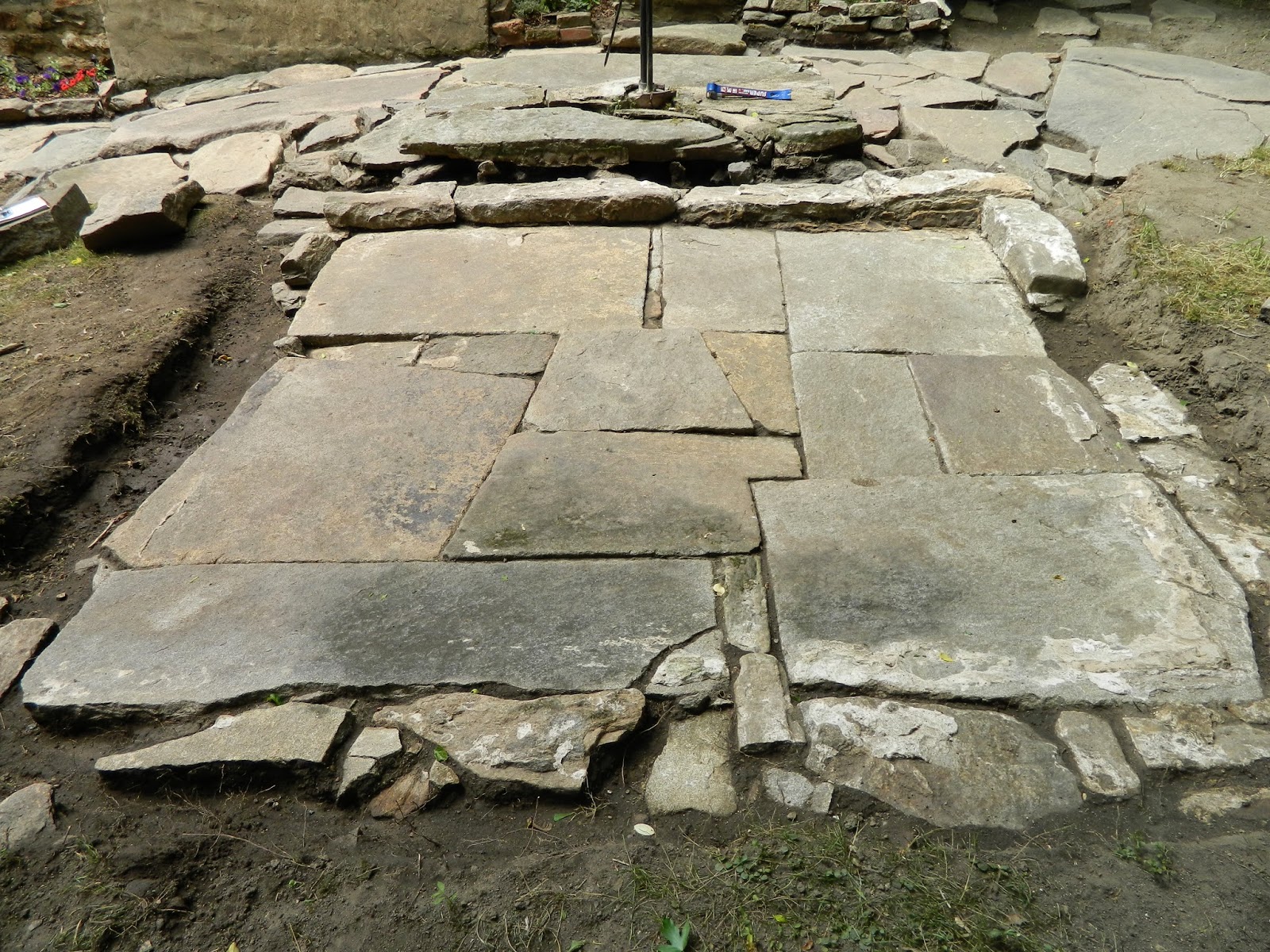 Tocaben Stoneworks: buried stonework along the french broad