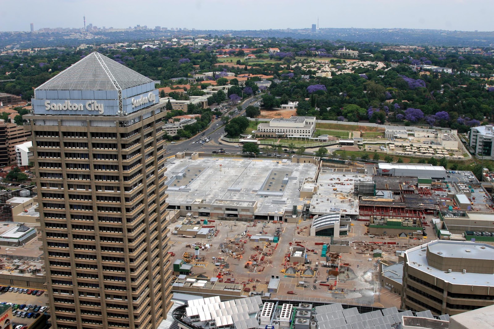 Sandton under construction