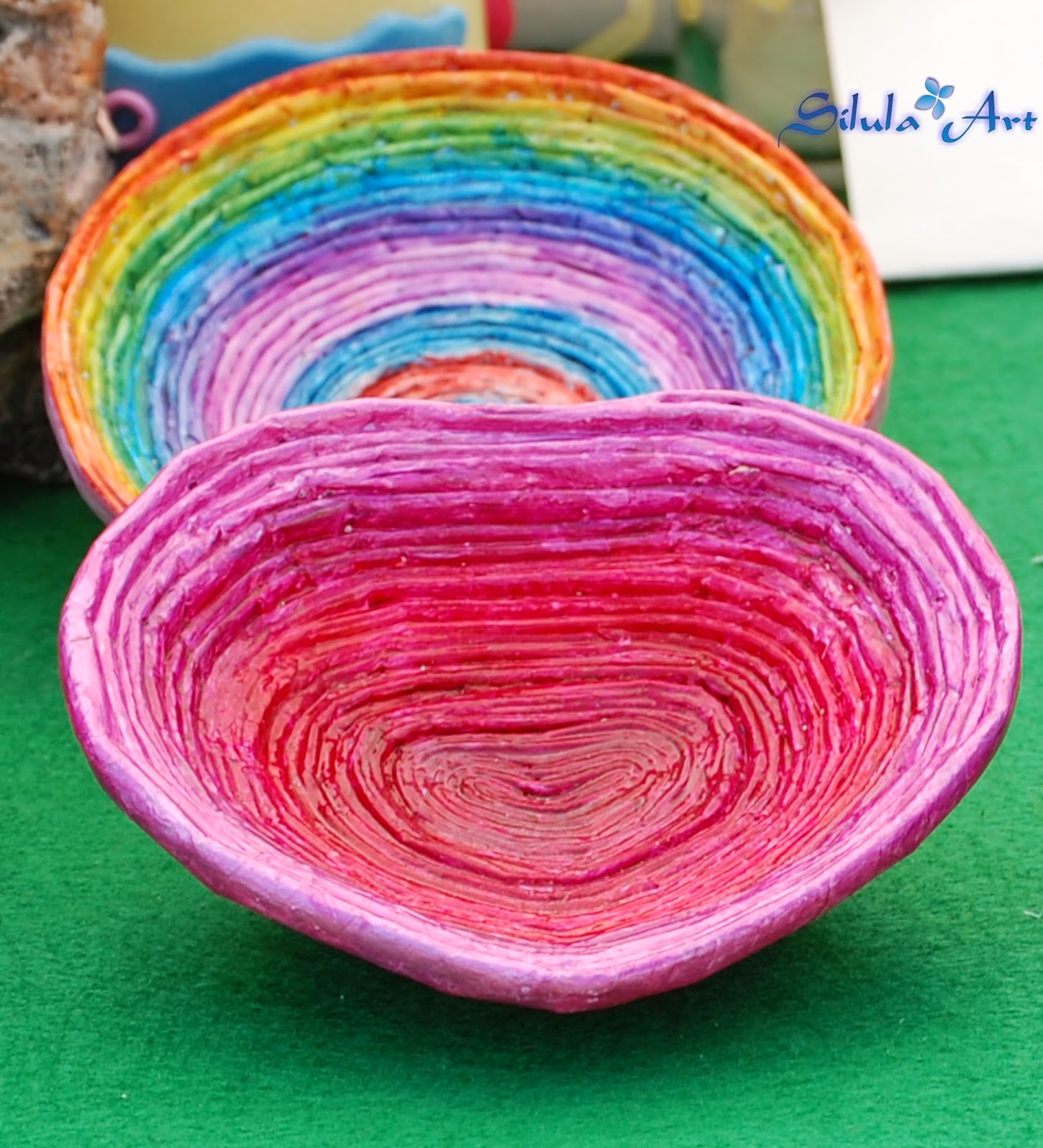 Silula Art: Ciotole di Carta Riciclata