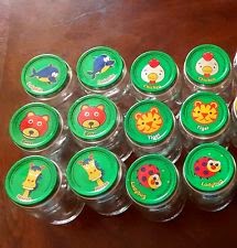 Crafty-Go-Lucky: Gerber baby food lids (recycled) Matching Game!