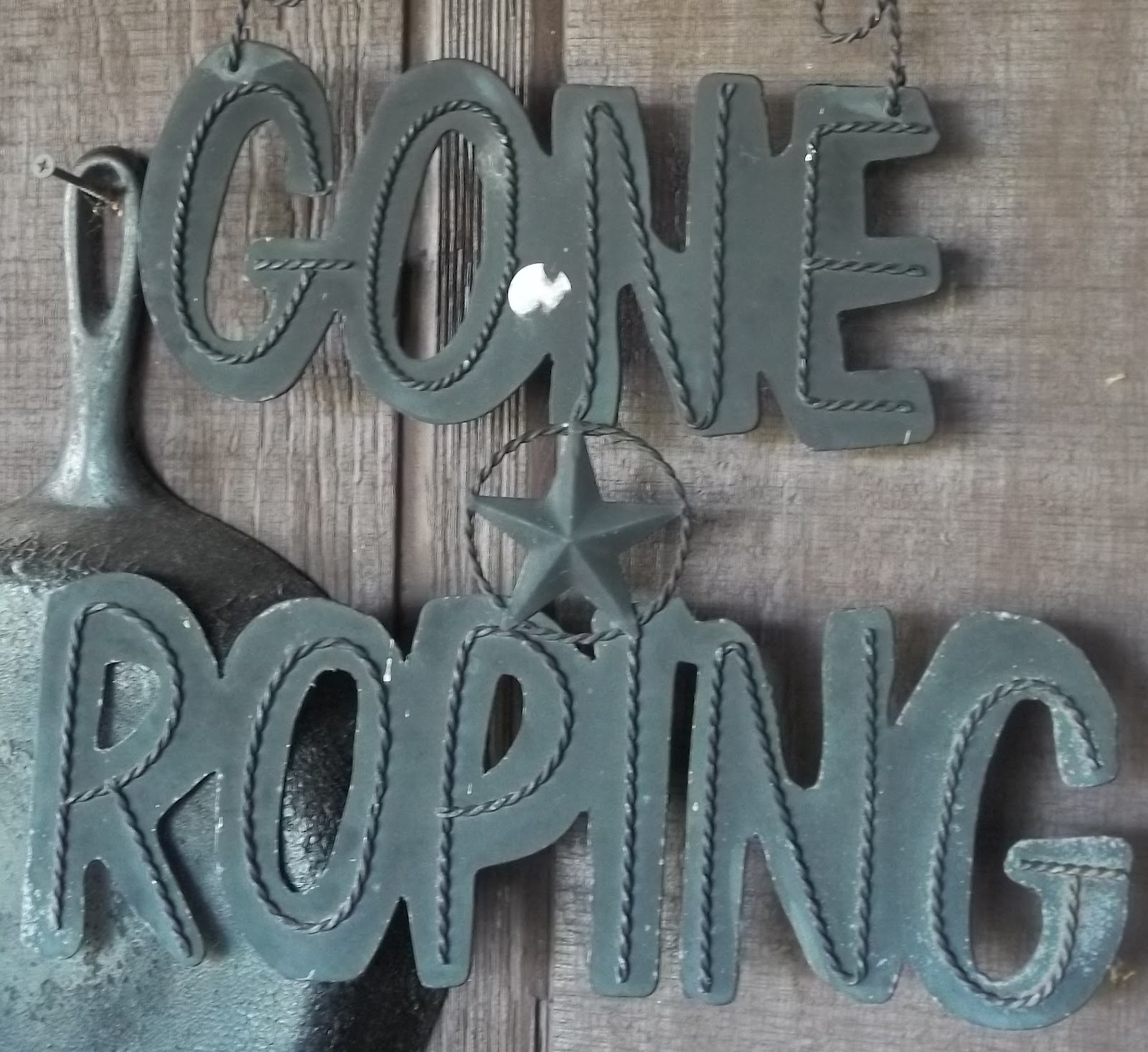 Creative Country Sayings: Rodeo: Gone Roping!" Wrought Iron Sign ...