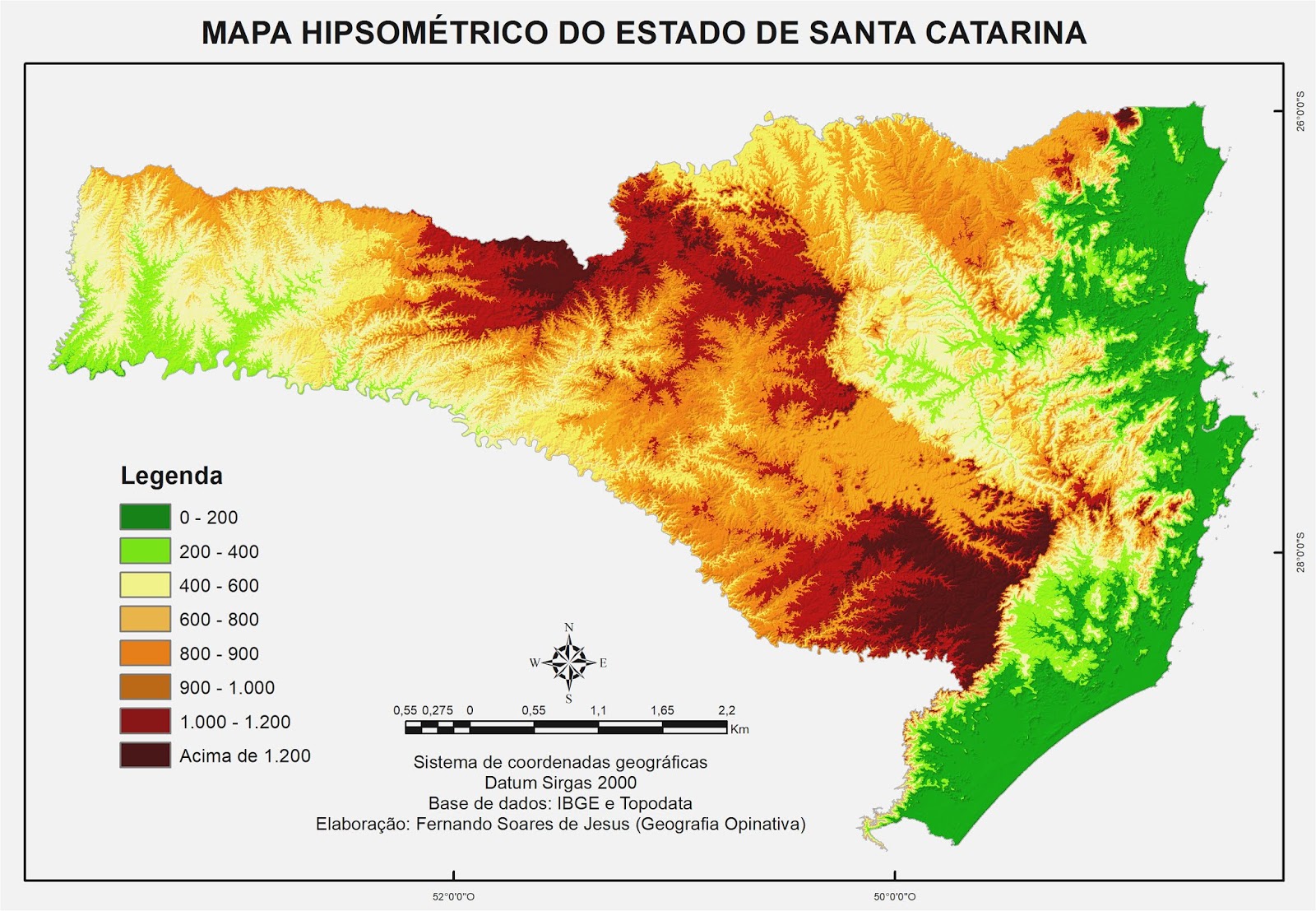 Mapas de Santa Catarina
