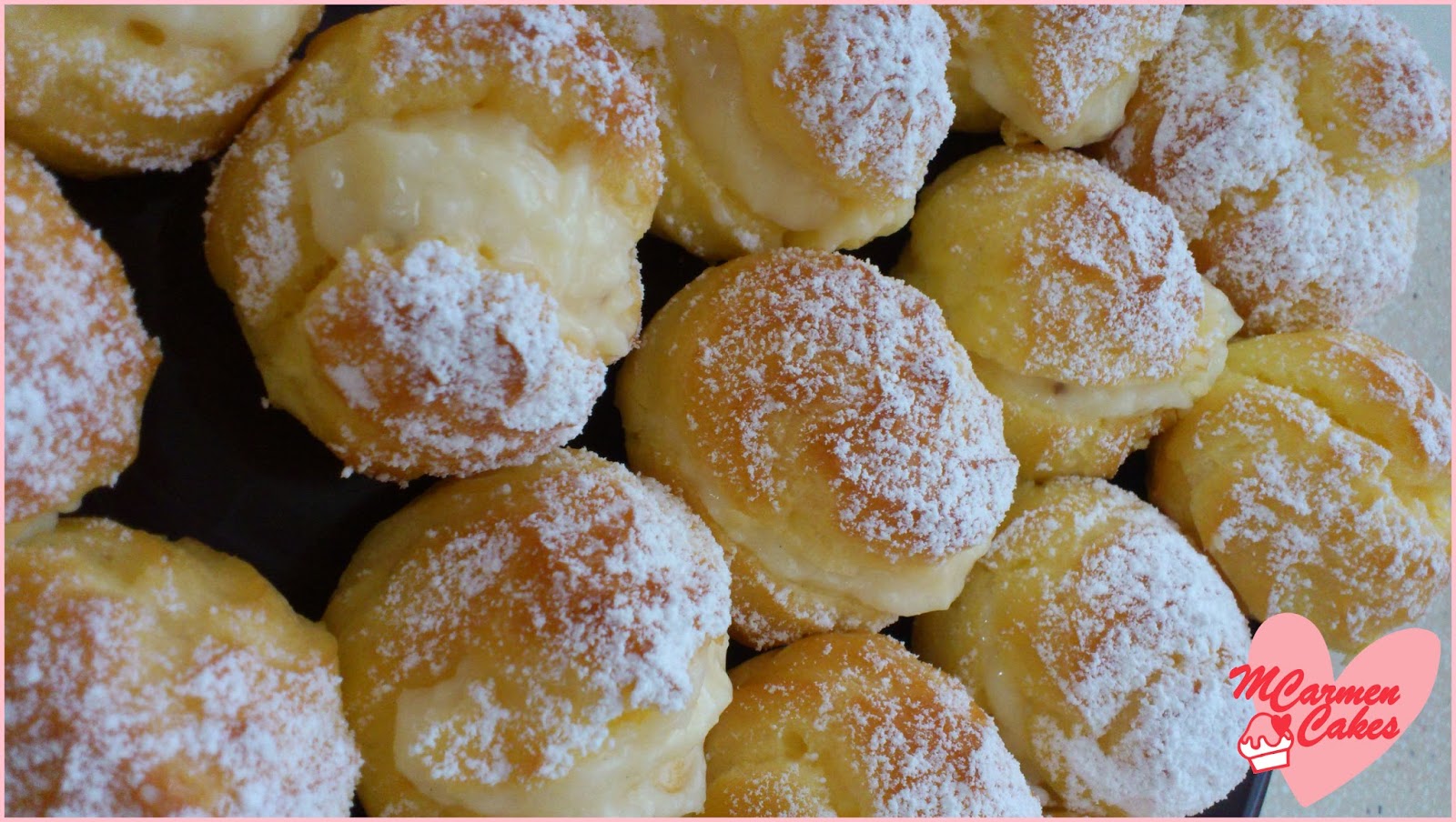 MCarmen Cakes: Profiteroles Sin Gluten de Crema.
