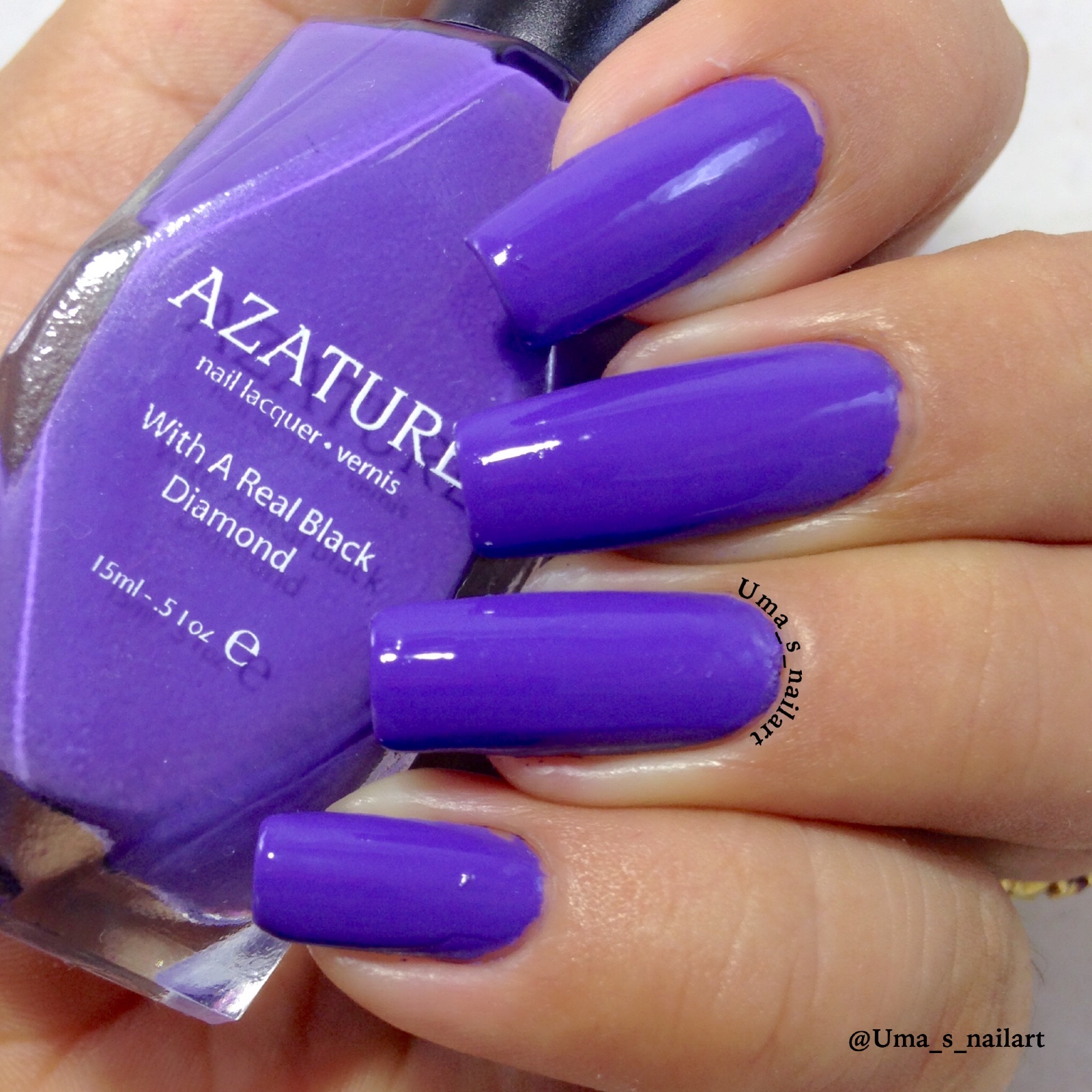 Azature Real Black Diamond Nail Polish Reviews And Swatches...