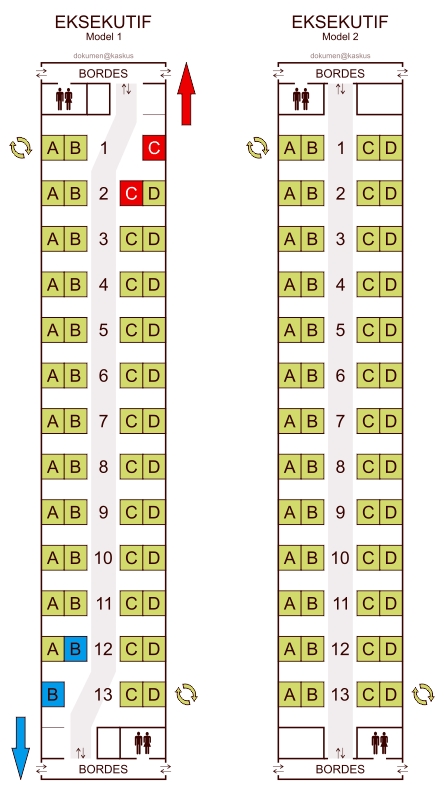 Posisi Tempat Duduk Kereta Api dan Tips Cara Milihnya - Gondonesia.com ...