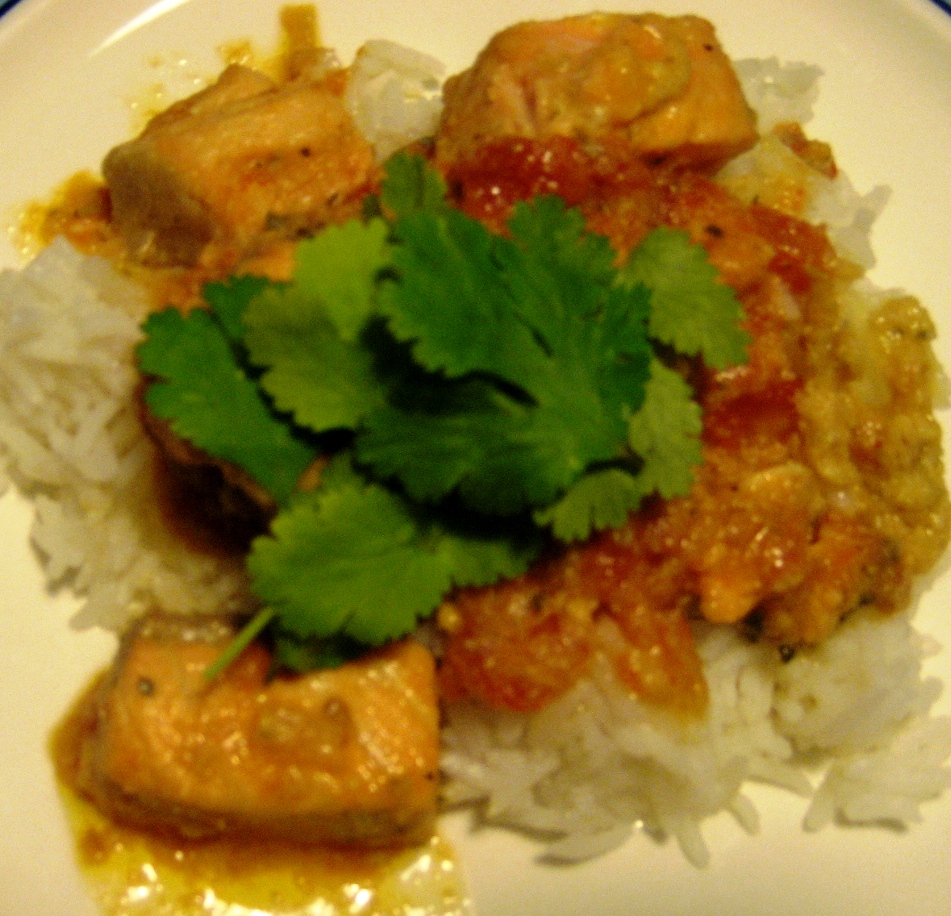 Smag på verden: Malaysisk fiske karry med laks (Ikan Kari eller Ikan Curry)