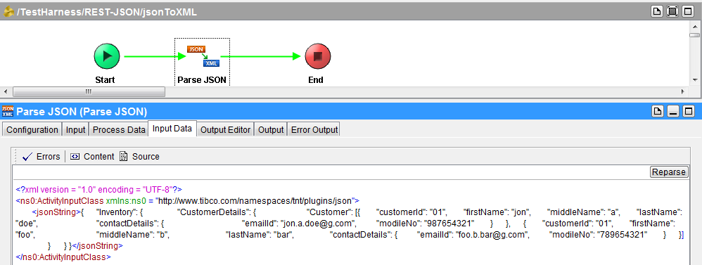 TIBCO | Working with REST and JSON Plugin