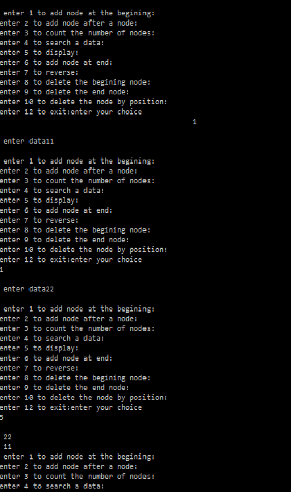 CODING BCA.: BASIC FUNCTIONS OF SINGLY LINK LIST.