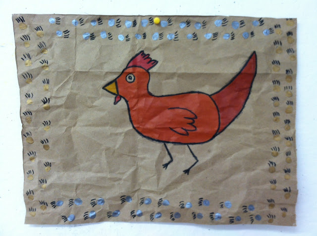 Miss Crystal's Eco-Friendly Art Mission: Paper bag "Cave Paintings ...