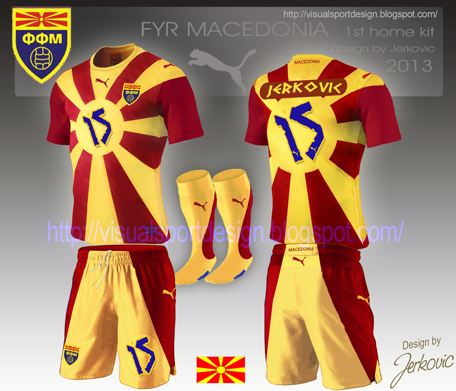 Visual Sportwear Unique Design: MACEDONIA Puma Home