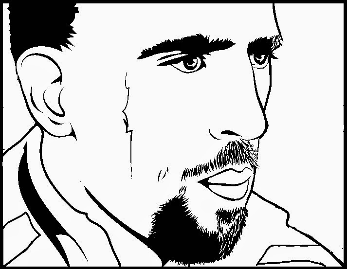 Bonjour les enfants: Le blog: Coloriage Franck Ribery