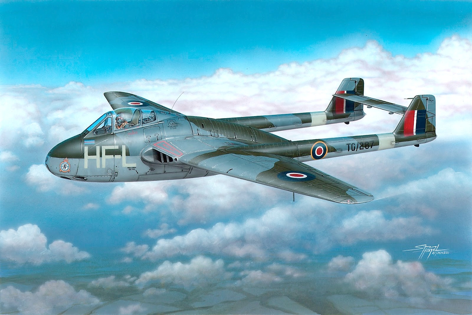 SH72383 Vampire Mk.I - camouflage schemes completed