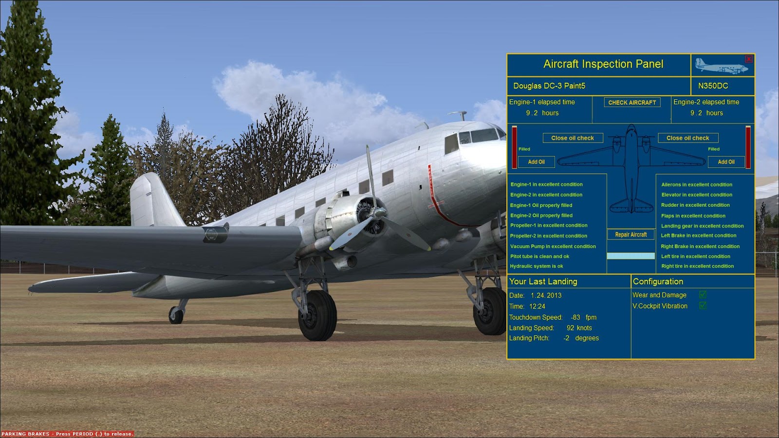 FSX Aircraft Inspection Mod