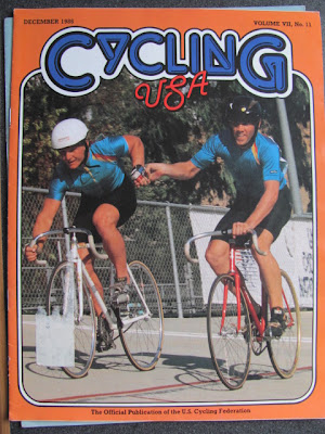 Kissena Track Racing: 1980s Cycling USA magazine