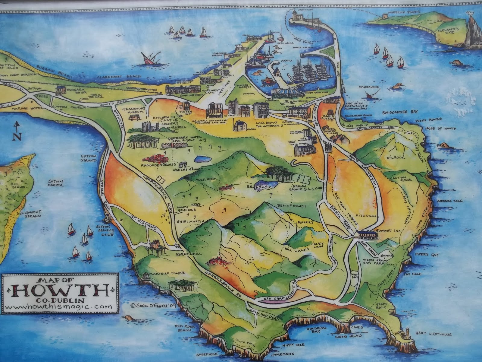 Annotated Finnegans Wake (with Wakepedia): [Howth in FW]