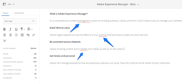 Experiencing Adobe Experience Manager (AEM, CQ): AEM 62 - Touch UI Content Fragment Editor RTE ...