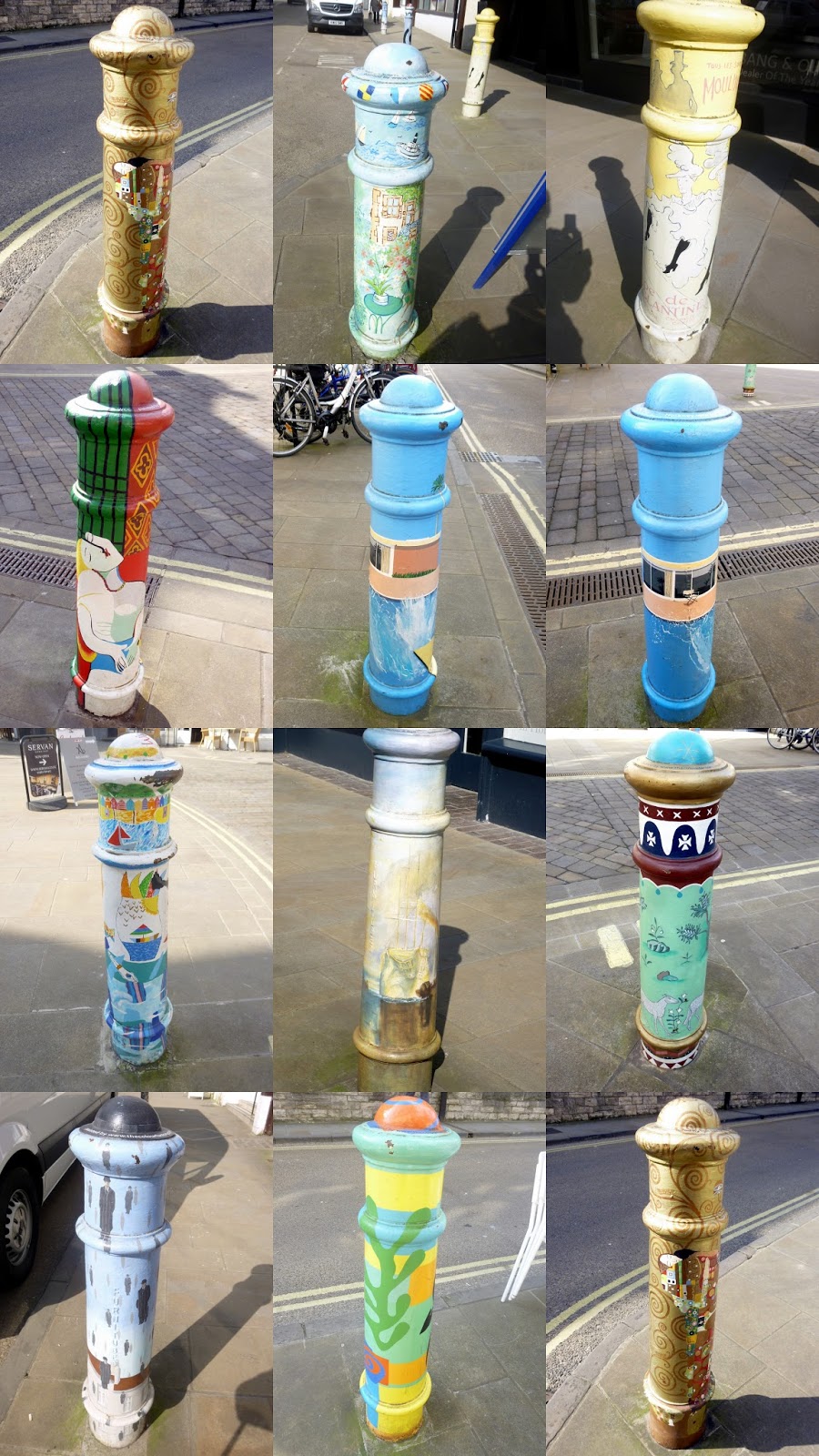 Tracing Rainbows: Dodging Artful Bollards!