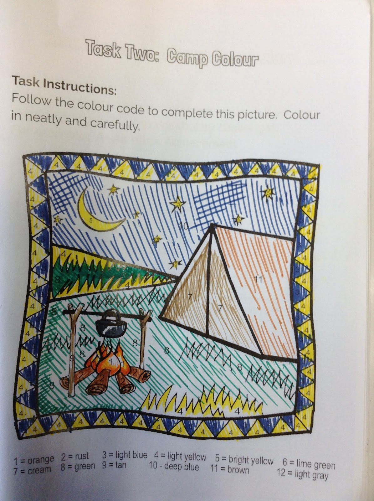 Huriata: Camp Blog - Task 1: CAMP COLOUR: Colour The Camp Environment ...