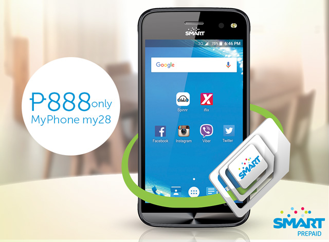 Smart MyPhone My28 is a quad-core smartphone at Php 888: Here's ...
