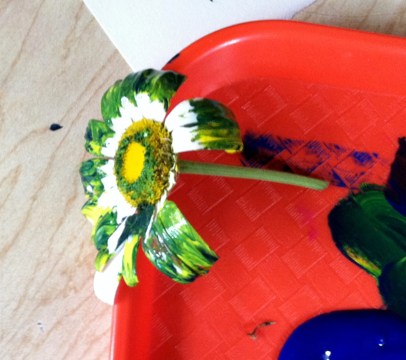 art and soul preschool: Flower Printing