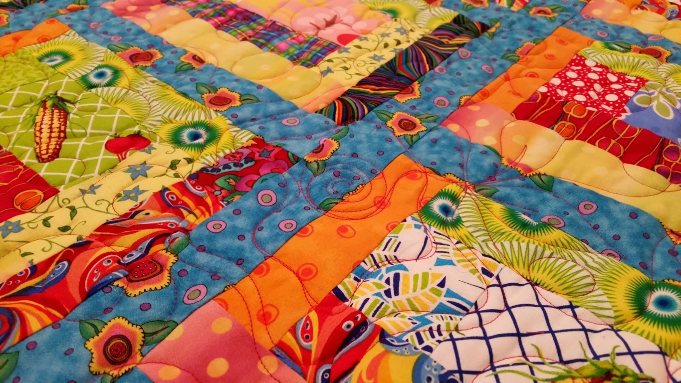 Crafty Sewing & Quilting: My String Bean Quilt for Pat Sloan's Challenge