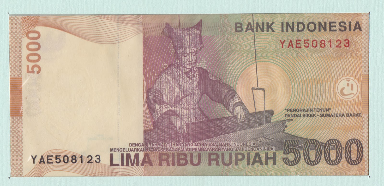 KOLEKSI UANG KERTAS & KOIN DALAM & LUAR NEGERI: Uang 5000 Rupiah Tahun 2009
