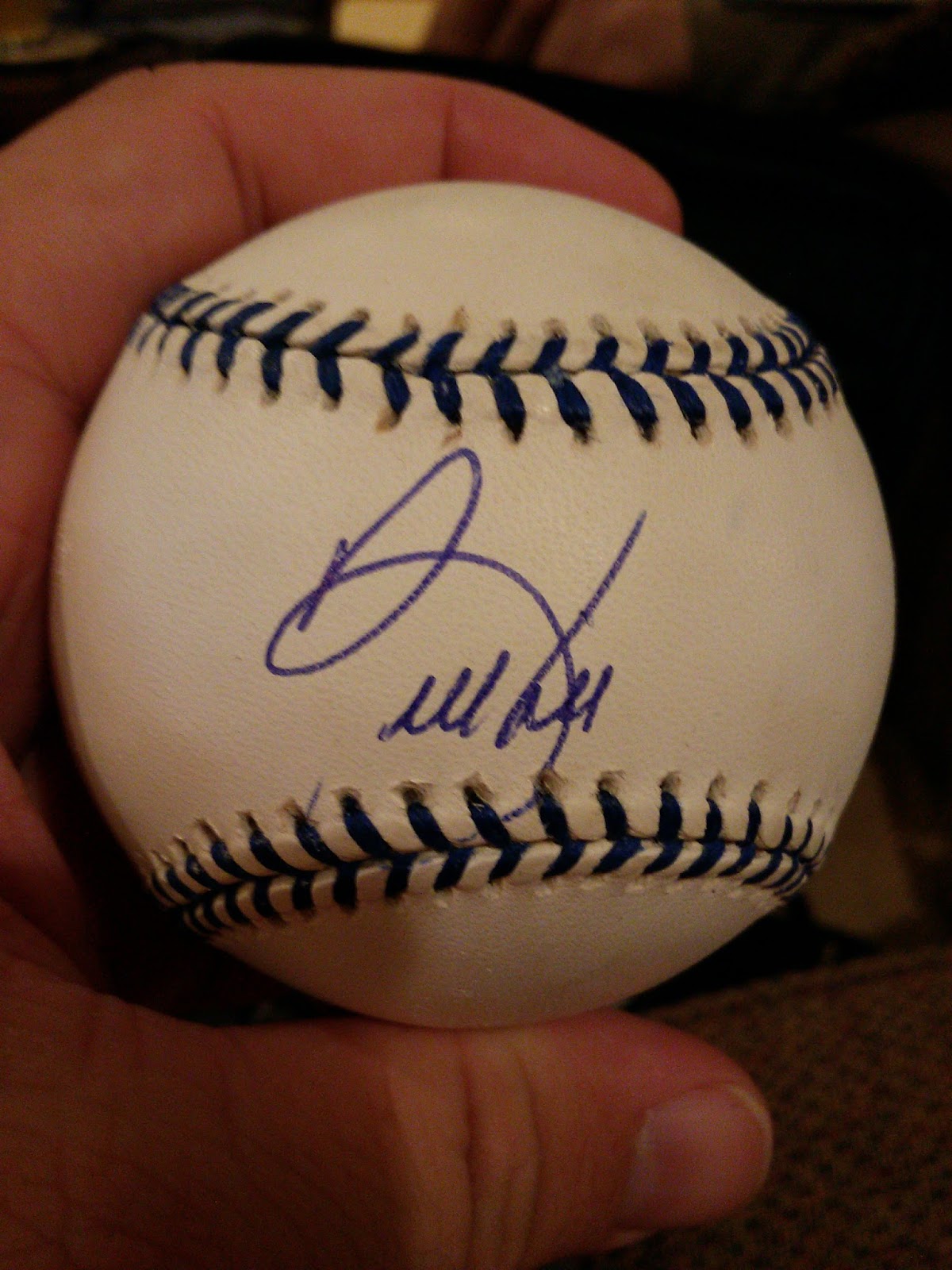 foul bunt: Cheap Shots From The National - Bill Lee Signed Baseball
